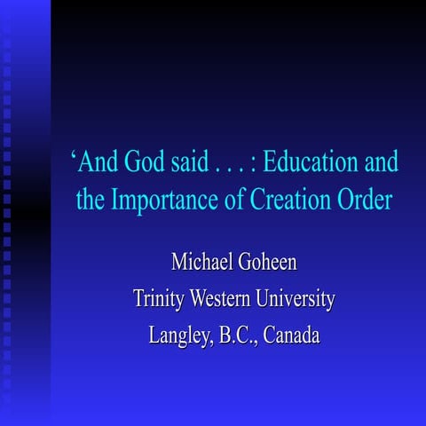 PPT-Education-and-Creation-Order. Materi Edukasi | PPT