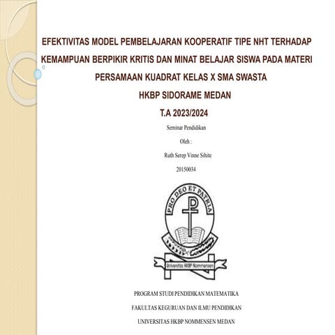 PPT-EFEKTIVITAS MODEL KOOPERATIF TIPE NHT.pptx