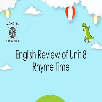 English Review of Unit 8_Rhyme Time.pptx