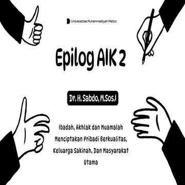 tugas aik tentang epilog yyyyyyyyyyyyyyy | PDF