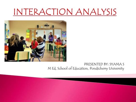 Flanders interaction analysis | DOCX | Educational Assessment | Education