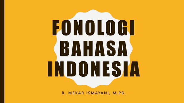 Konsep Fonetik dan Fonologi dan Fonem-fonem Dalam Bahasa Melayu | PPTX