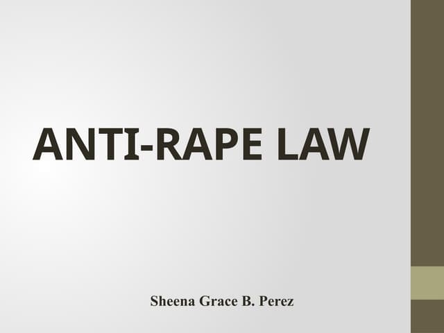 1. Overview of RA 8353 & RA 11648 Laws ” | PPTX