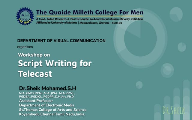 Example of Two-Column Script | PPTX