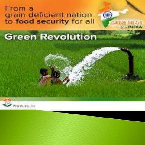 Ppt green revolution | PPTX