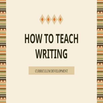 [PPT - GROUP 11] How To Teach Writing_Curriculum Development.pptx
