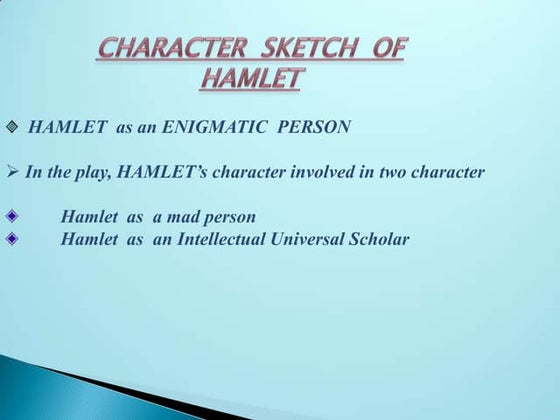Hamlet paper1 | PPT