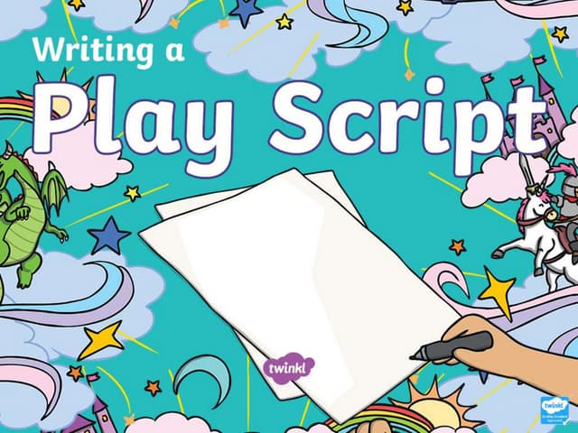 Features of a Play Script for elementary | PPTX