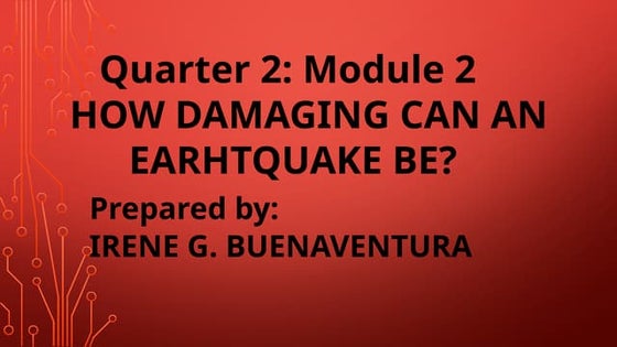 Earthquakes and faults (Grade 8 Lesson) | PPT
