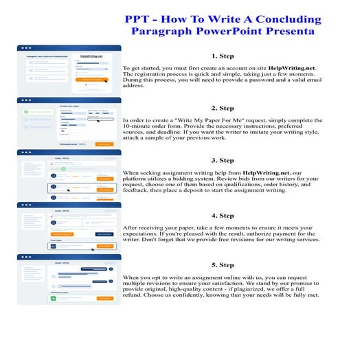 PPT - How To Write A Concluding Paragraph PowerPoint Presenta | PDF