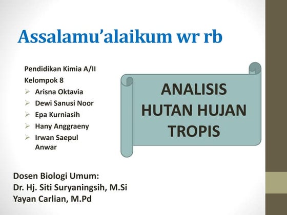 Hutan Hujan Tropis | PPTX