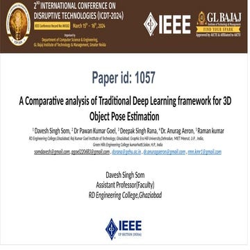 A Comparative analysis of Traditional Deep Learning framework | PPTX