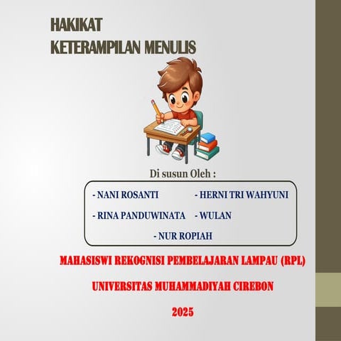 PPT Keterampilan Menulis. Tingkat SD dan Sederajat | PPTX