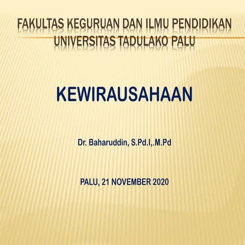 PPT Kewirausahaan dari Rumah, memberdayakan ibu rumah tangga | PPT