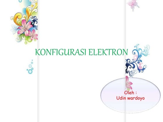 konfigurasi elektron dan contoh soal latihan | PPTX