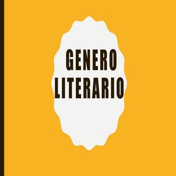 GENEROS LITERARIOS-LENGUAJE EDUCACION PPT | PPT