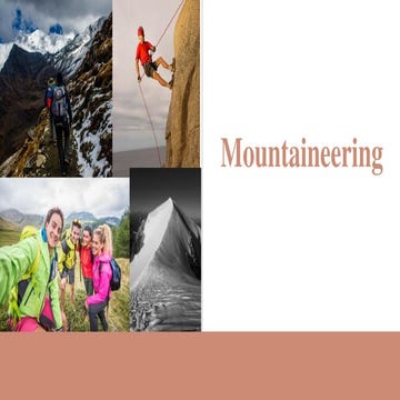 PPT-LESSON-ON-Mountaineering.pdf for PE subject | PDF