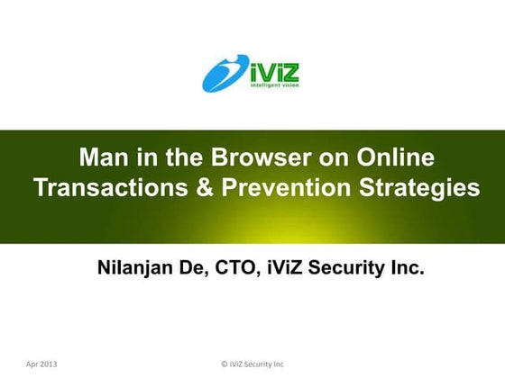 Man In The Browser | PDF | Operating Systems | Computer Software and Applications