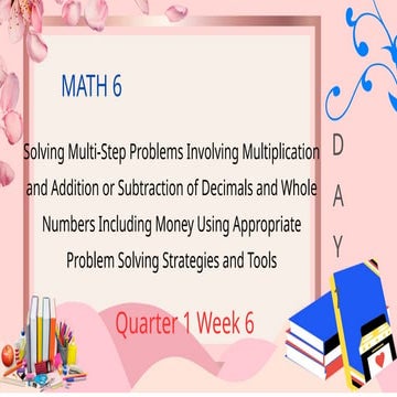 Solving Problems Involving Multiplication | PPTX