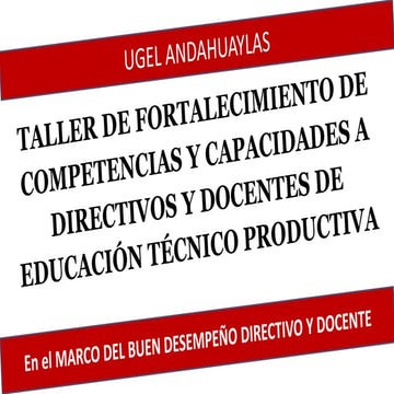 PPT - MBD DEL DIRECTOR Y DOCENTE UGEL ANDAHUAYLAS | PPTX
