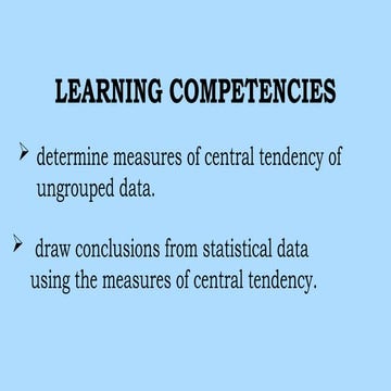 Lesson Plan- Measures of Central tendency of Data | DOCX