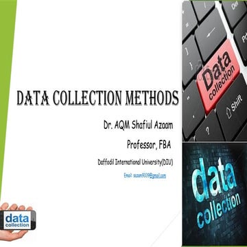 Methods of data collection (research methodology) | PPTX