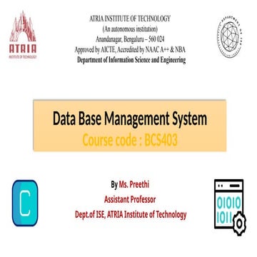 PPT-Module 2.pptx DBMS VTU PPT of data Database Management System Vtu ...