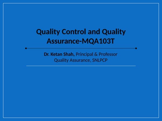 In process & finished products quality control test for pharmaceuticals ...