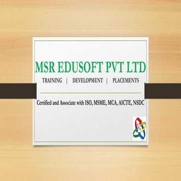 PPT MSR EDUSOFT PVT LTD skill required for everyone | PPTX