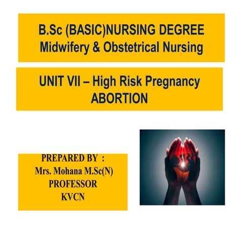 PPT-OBG-ABORTION.MANAGEMENT PRESENTATION | PDF