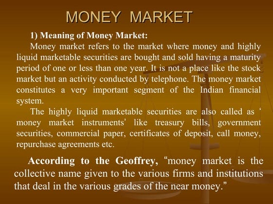 Money market | PPT