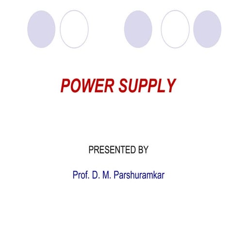 PPT-On-Power-Supply.pptx | Home Appliances | Home & Garden