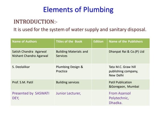 Plumbling | PPT
