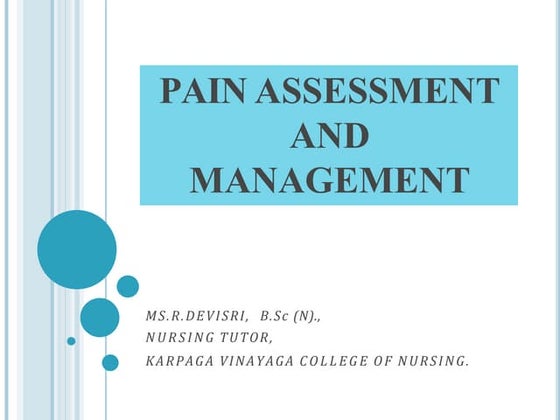 Nursing management of pain | PPT