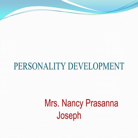 PERSONALITY DEVELOPMENT | PPTX