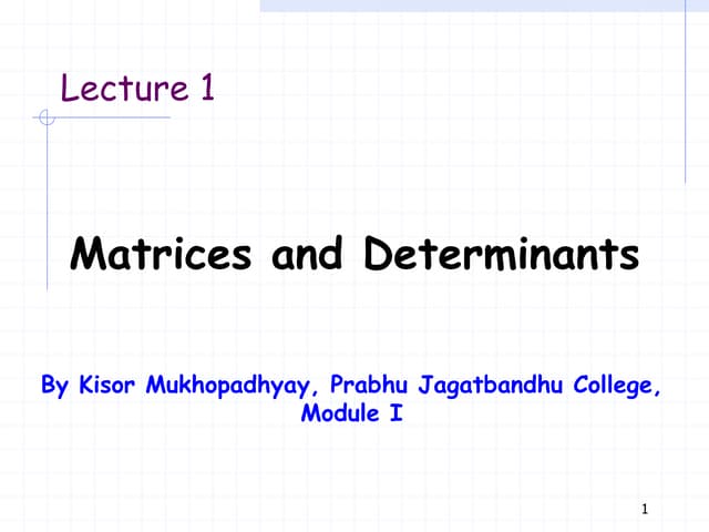 Matrices | PPTX