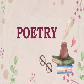 Elements of Poetry.pptx | Poetry | Books and Literature
