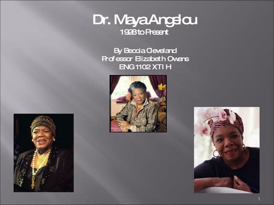 Kaufmann Powerpoint Presentation Maya Angelou | PPTX