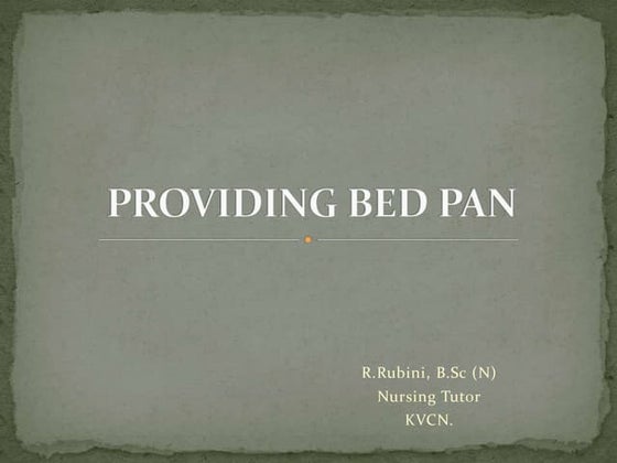 Bed Bath Procedure | PPTX