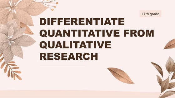 TYPES OF RESEARCH | PPT