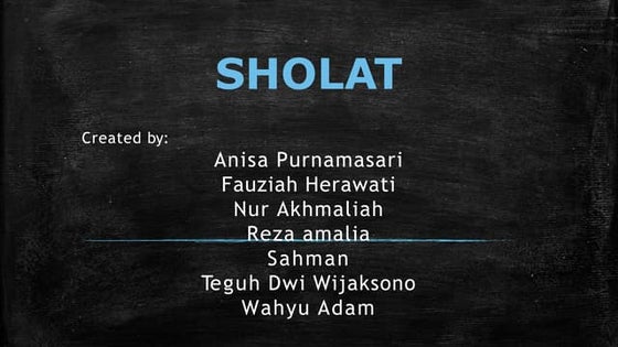 Ppt sholat | PPTX