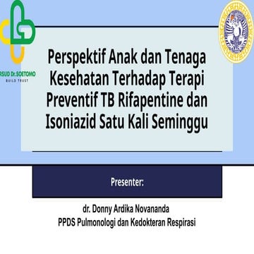 Perspektif Anak dan Tenaga Kesehatan Terhadap Terapi Preventif TB ...