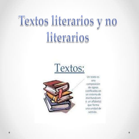 Textos Literarios Y No Literariosppt La Literatura Del Barroco: