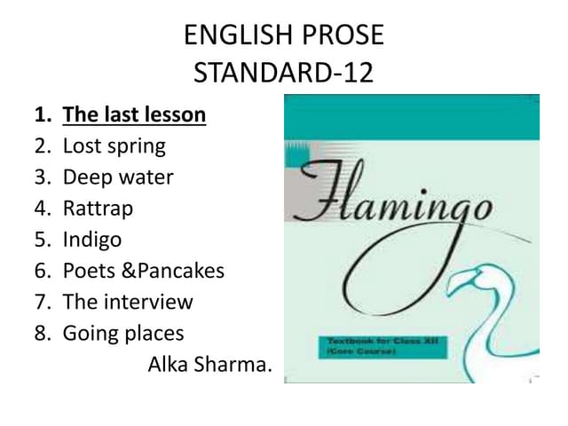 ENGLISH Project class 12 ppt final project last lesson ppt | PDF