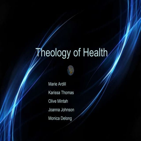Ppt Theology Of Health2 | PPT