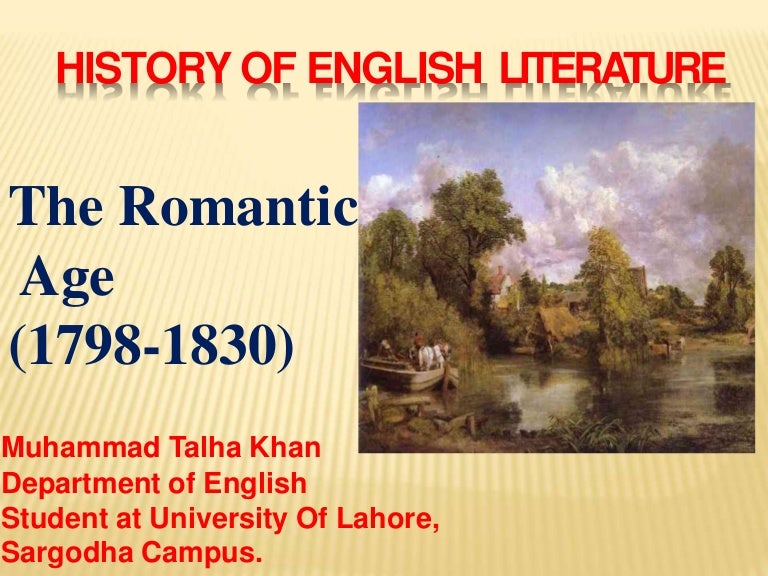The Romantic Age(1798-1830)