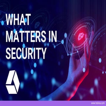 What matters in security - A highlighter | PDF