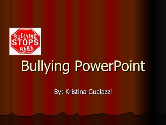 Anti-Bullying | PPT