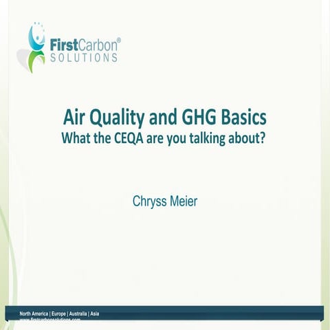 Air Quality Basics | PPT