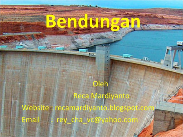 Perencanaan bendung | PDF